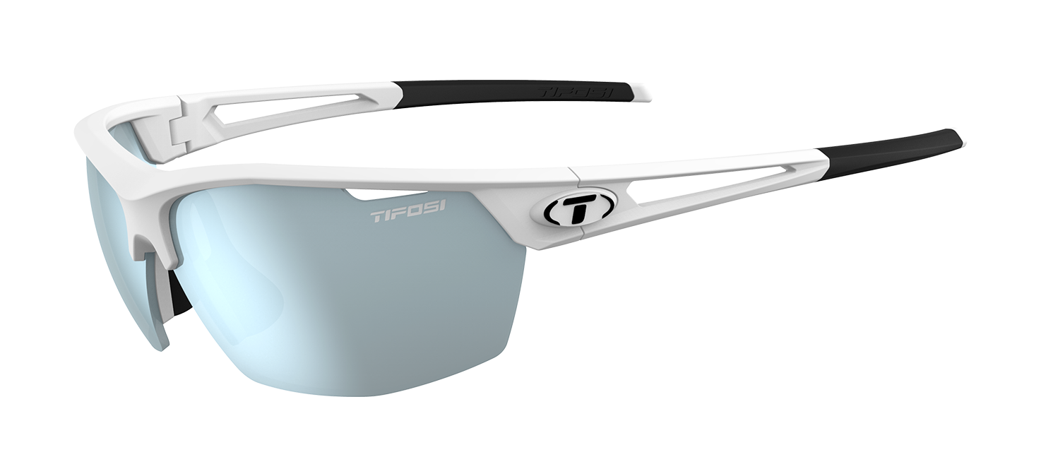 Navar Half Frame Sport Sunglasses | Golf & Running | Matte White Frame ...